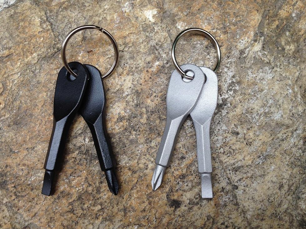 Buy Selection 2 Keys Stainless Keychain Pocket Tool Screwdriver Set EDC ...
