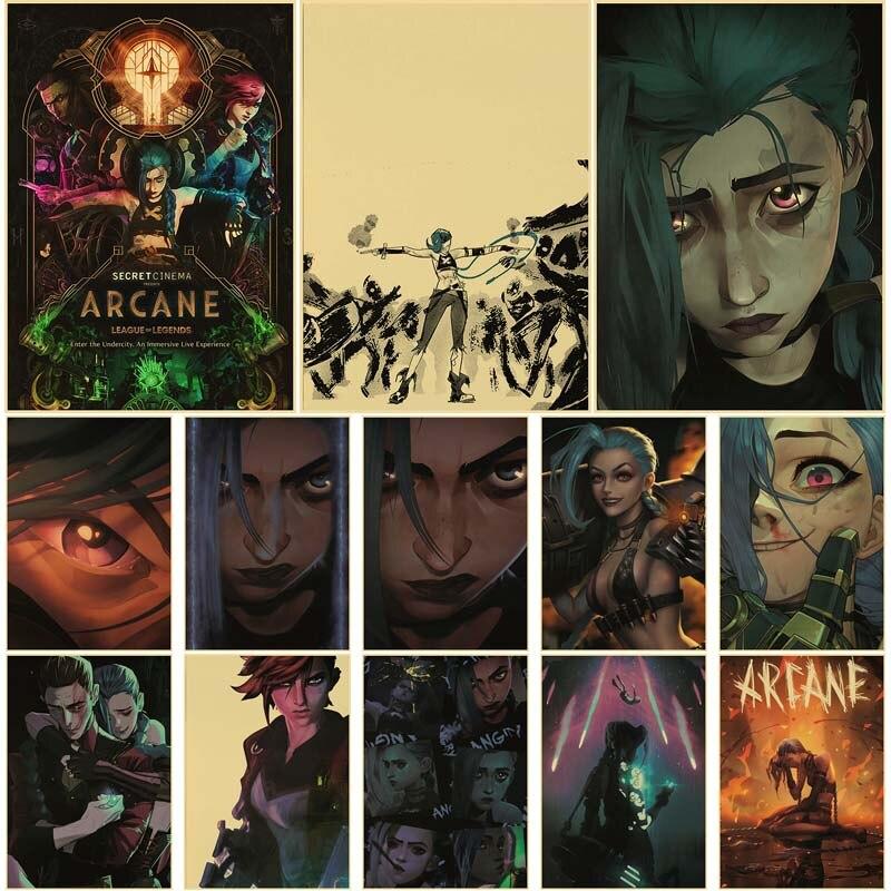 Buy Anime Arcane Posters Kraft Paper Popular TV Series League of ...