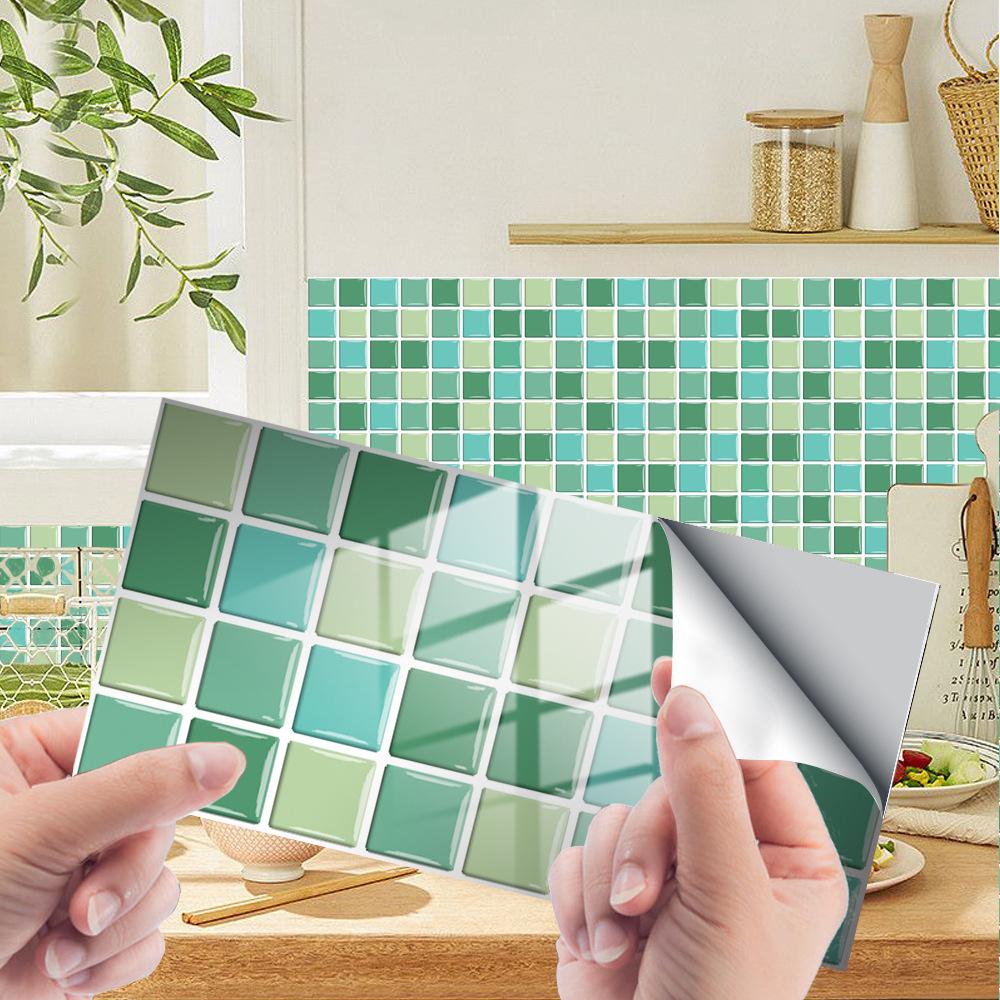 Buy 12Pcs 3D Crystal Tile Sticker Self-adhesive Waterproof Imitation ...