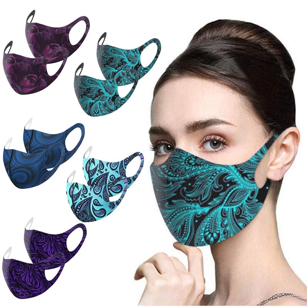 Buy [JZL] Adult Reusable Flower Print Breathable Protection Stretch ...