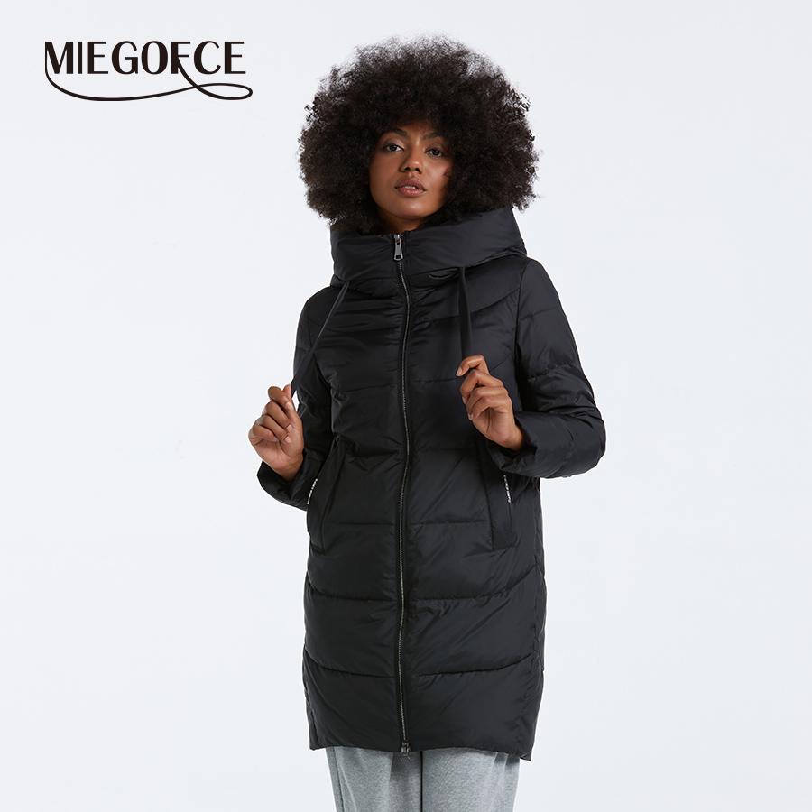Buy MIEGOFCE Winter Simple Comfortable Women Coat Fashion Casual Stand ...