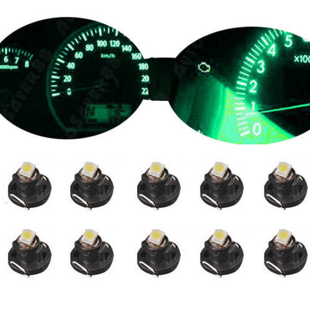 Buy 10Pc Green T4/T4.2 Neo Wedge LED Bulb Cluster Instrument Dash Light ...