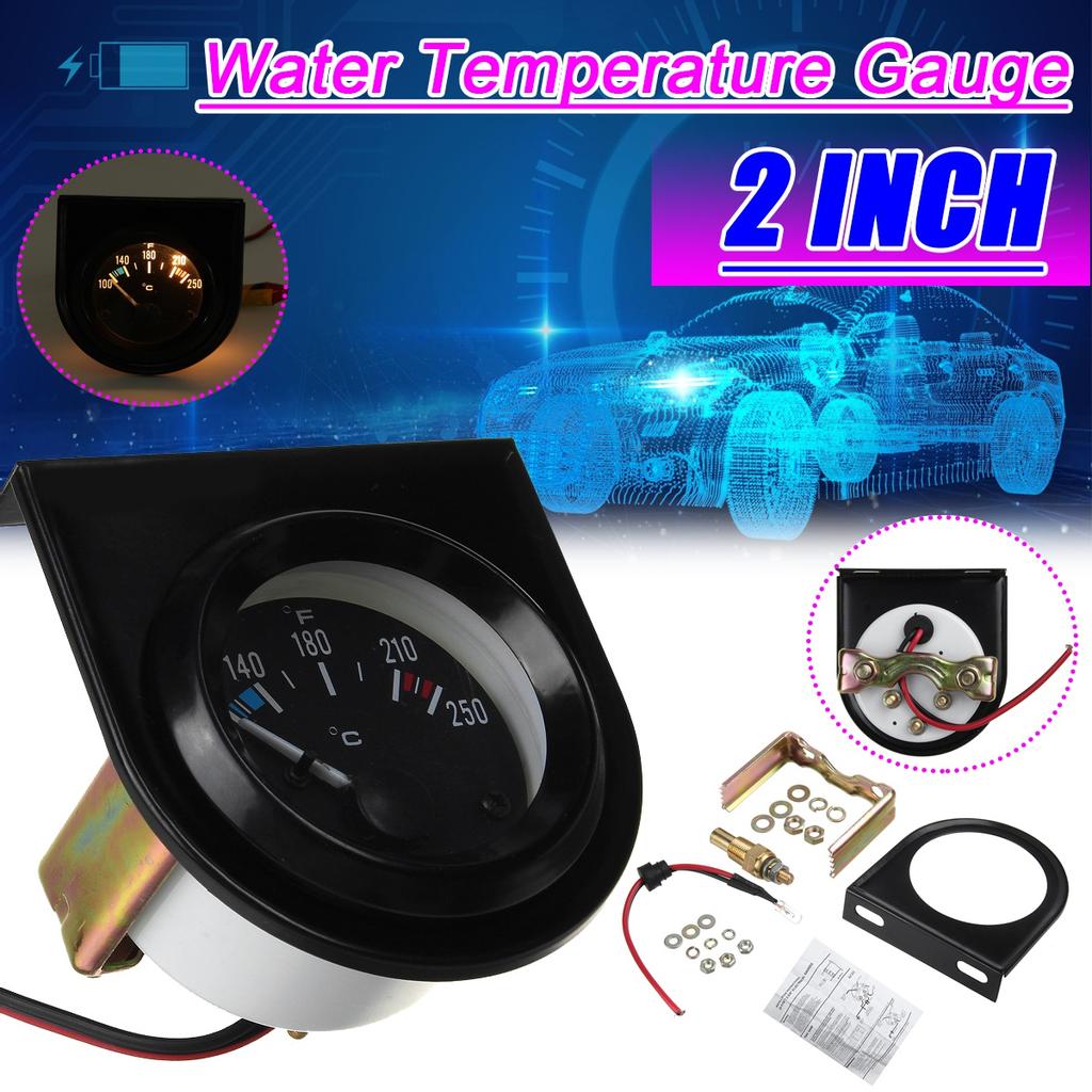 Buy For 12 Volt System 2" 52mm Universal Water Temperature Gauge 100 ...