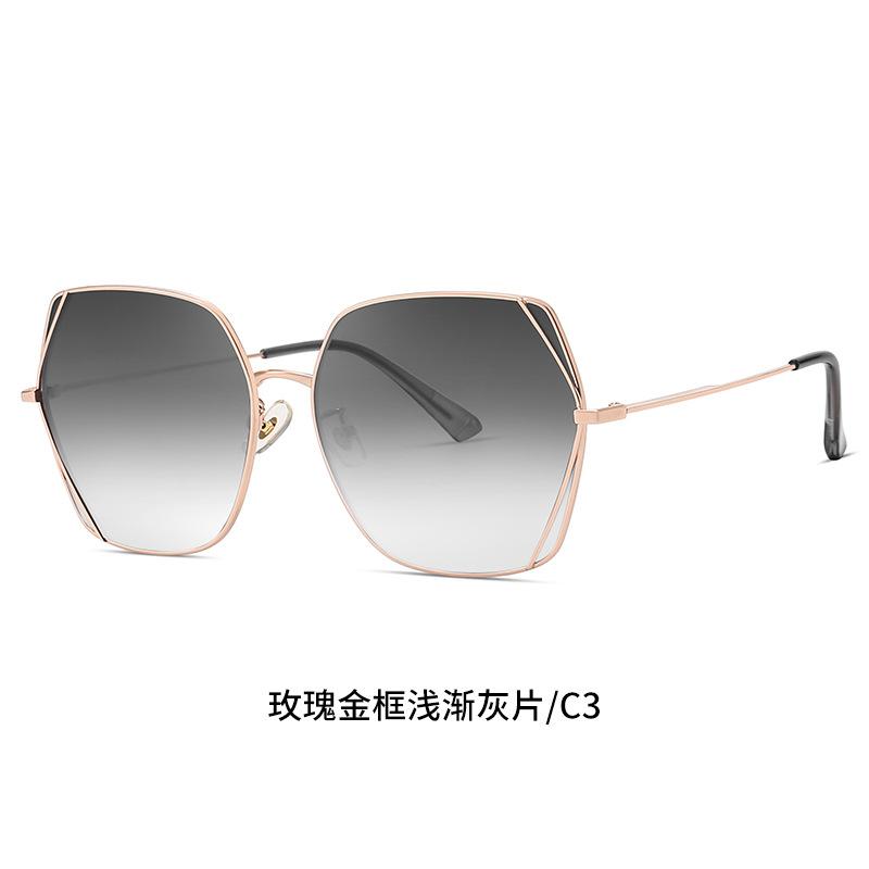 Gradient Sunglasses HD Nylon Metal Sunglasses Advanced Sense Women's ...
