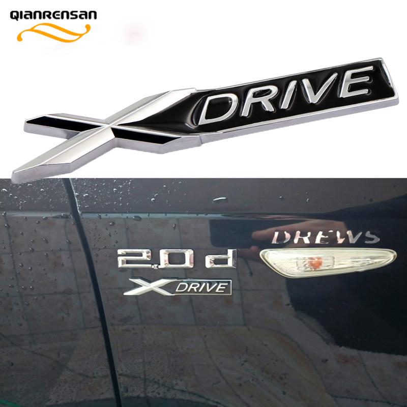 Buy 1 PCS 3D Metal XDRIVE X DRIVE Logo Sticker Car Badge for Automotive ...