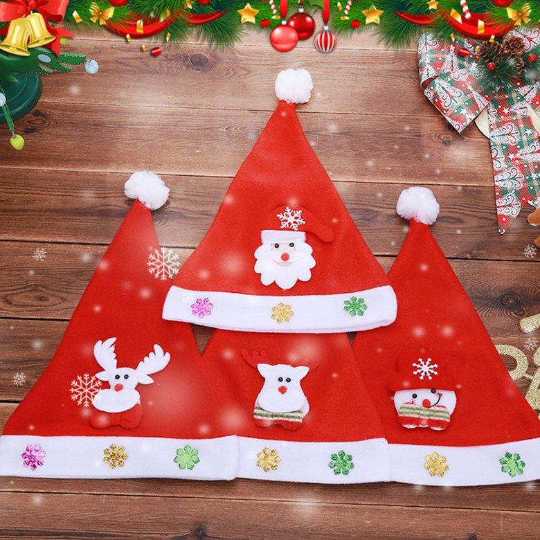 Buy Wombala Christmas Decorations Cap Adult Children Luminous Cartoon ...