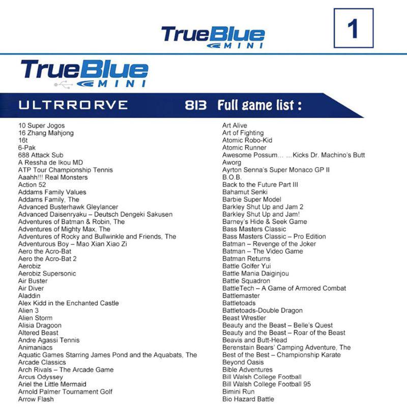 Buy 813 Games True Blue Mini-Ultradrive Pack for Genesis for MegaDrive ...