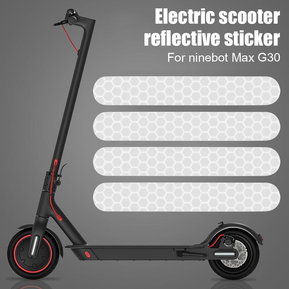 Buy 4x Electric Scooter Decals Night Safety Reflective Stickers for ...