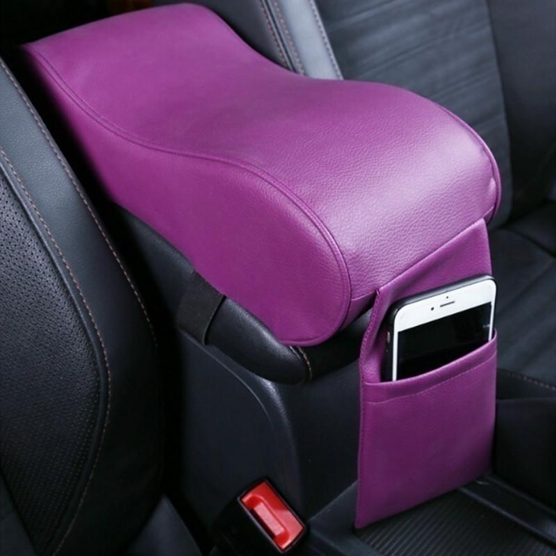 Buy Car Armrest Box Mat Durable Supply Cotton Leather Console Pad ...