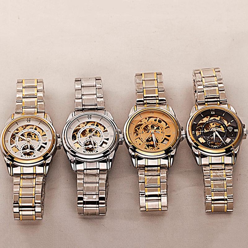 Men Stainless Steel Alloy Dial & Glass Jewelry Waterproof Exquisite ...