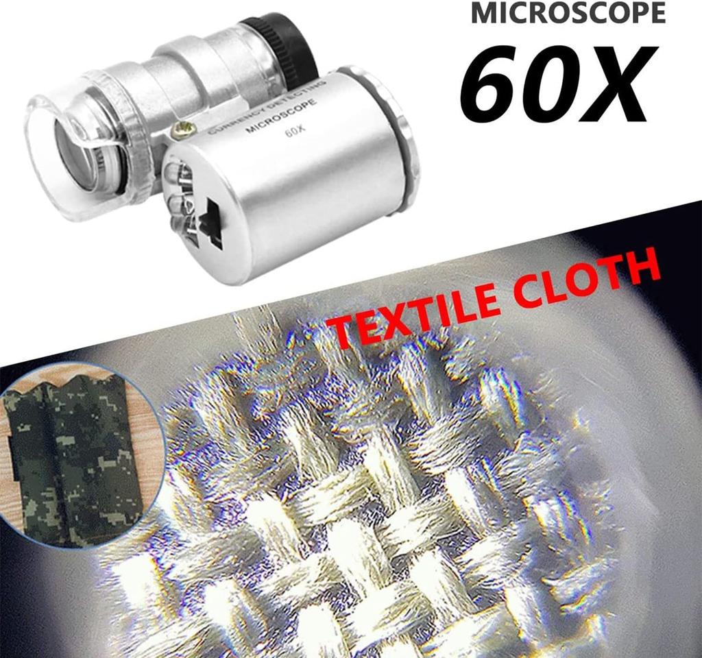 Cheap Mini Microscope 60X Universal Portable Microscope with LED UV ...