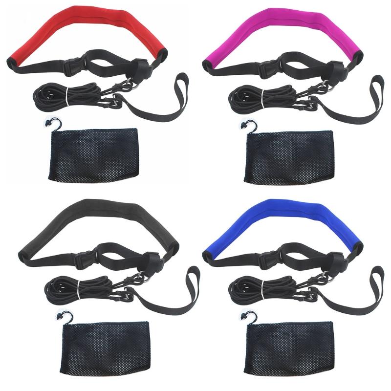 Buy 2m Pool Swim Training Leash Swimming Training Elastic Belt ...