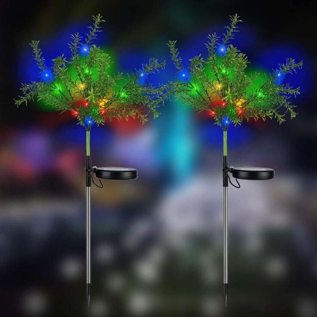 Buy GG Solar Light Tree Shape Outdoor Multicolor Flowers Solar Flashing ...