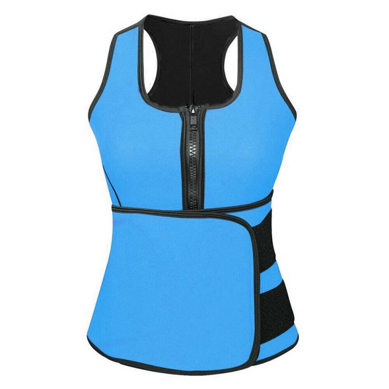 Buy Women Neoprene Body Shaper Top Waist Support Brace Trimmer Slimming ...