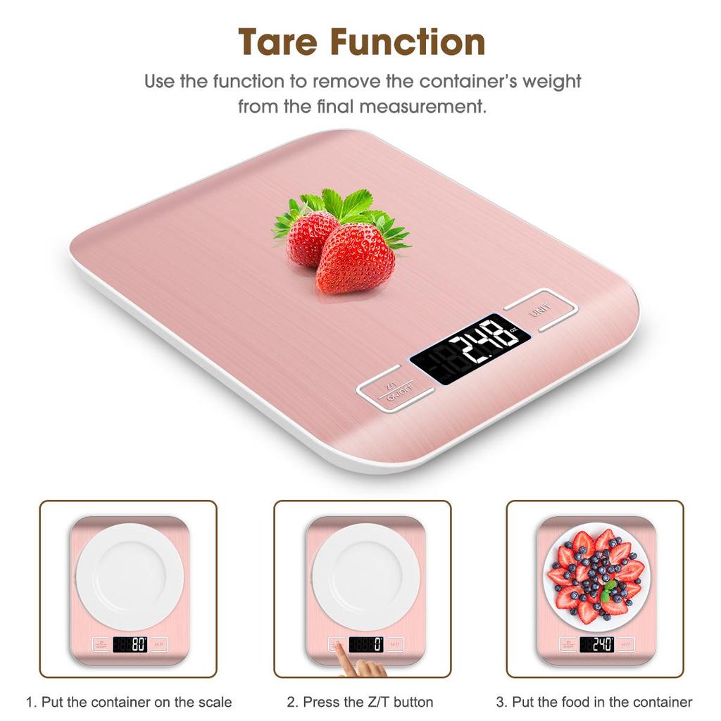 Cheap Digital Kitchen Scale, 5kg/1g 10kg/1g Food Scale Weight Grams and Oz for Baking Cooking | Joom