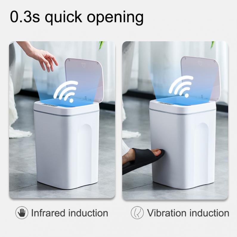 Cheap Gray ABS Chargeable Home Smart Trash Household Intelligent Trash ...