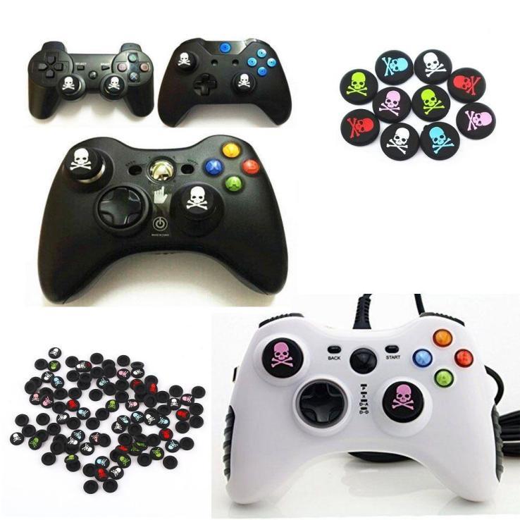 4X Skull Controller Game Accessories Thumb Stick Grip Joystick Cap for ...