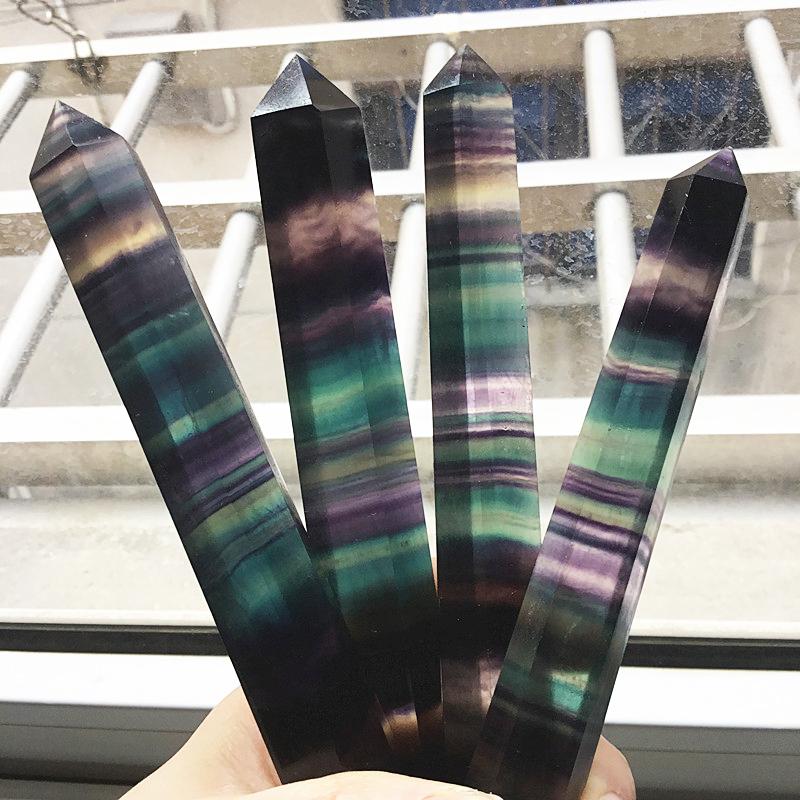 Cheap 4-8CM 40 Color Natural Crystal Stone Point Wand Amethyst Opal ...