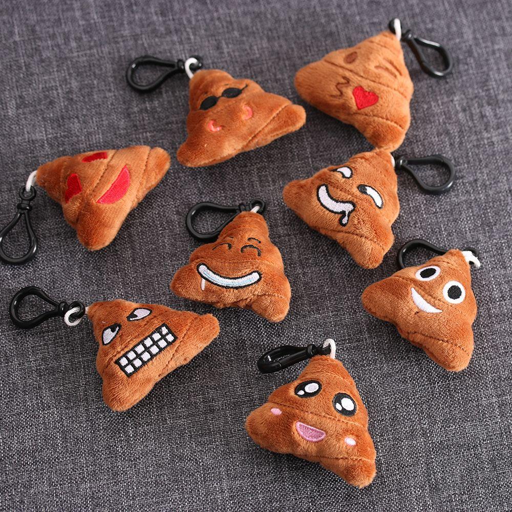 Buy 5*6cm Smiley Holder Phone Bag Pendant Poo Shape Plush Stuffed ...
