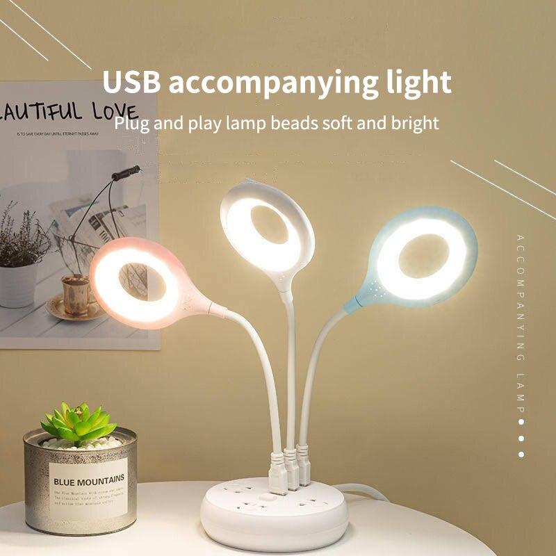 Buy LED Desk Lamp Bedroom Night Light Mini Foldable Table Lamp USB ...