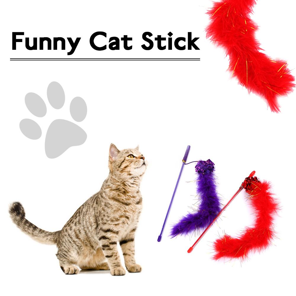 Buy Creative Cat Tickle Stick 30CM Long Self - Excited Toy Ring Paper ...