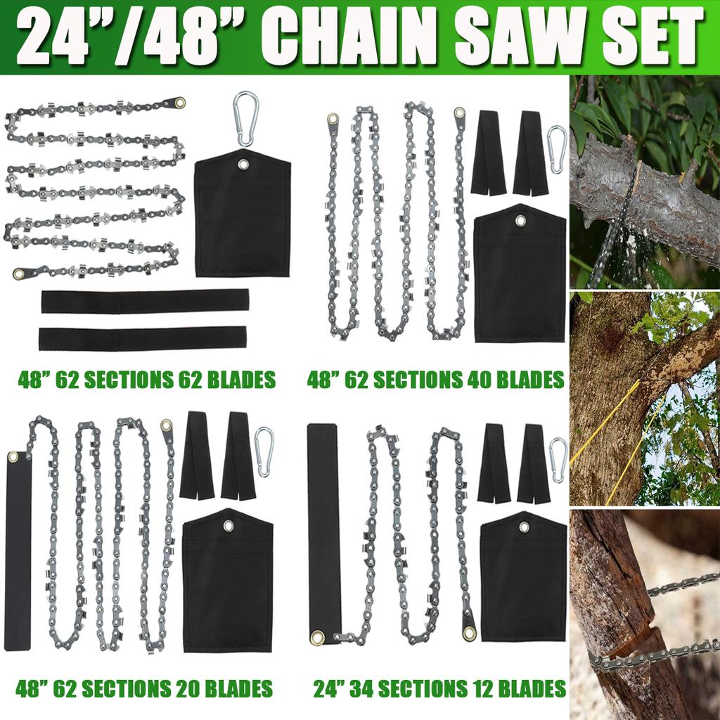 Buy 24"/48" 4Type Chain Saw Blades Outdoor High Reach Tree Hand Rope ...
