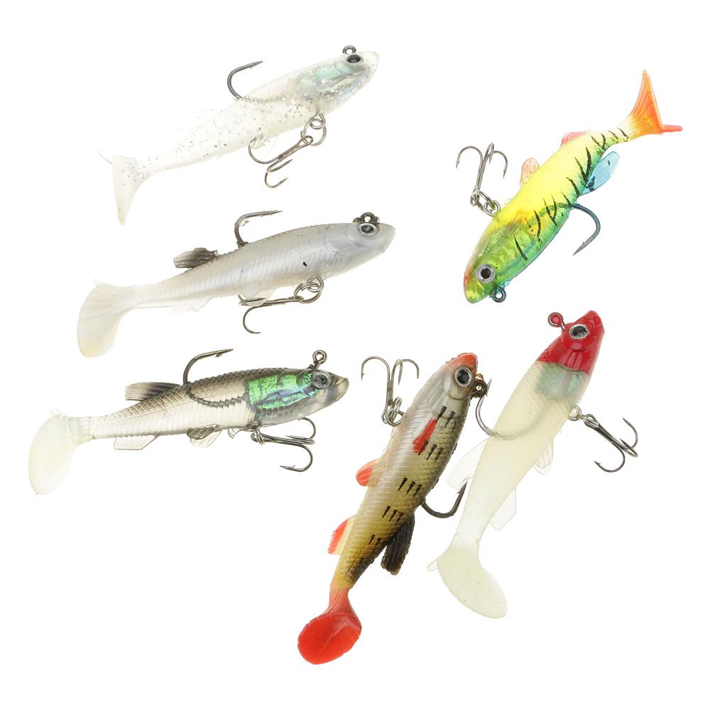 Buy 8cm Soft Fake Simulate Fish Fishing Lure Bass Crank Bait Hooks ...