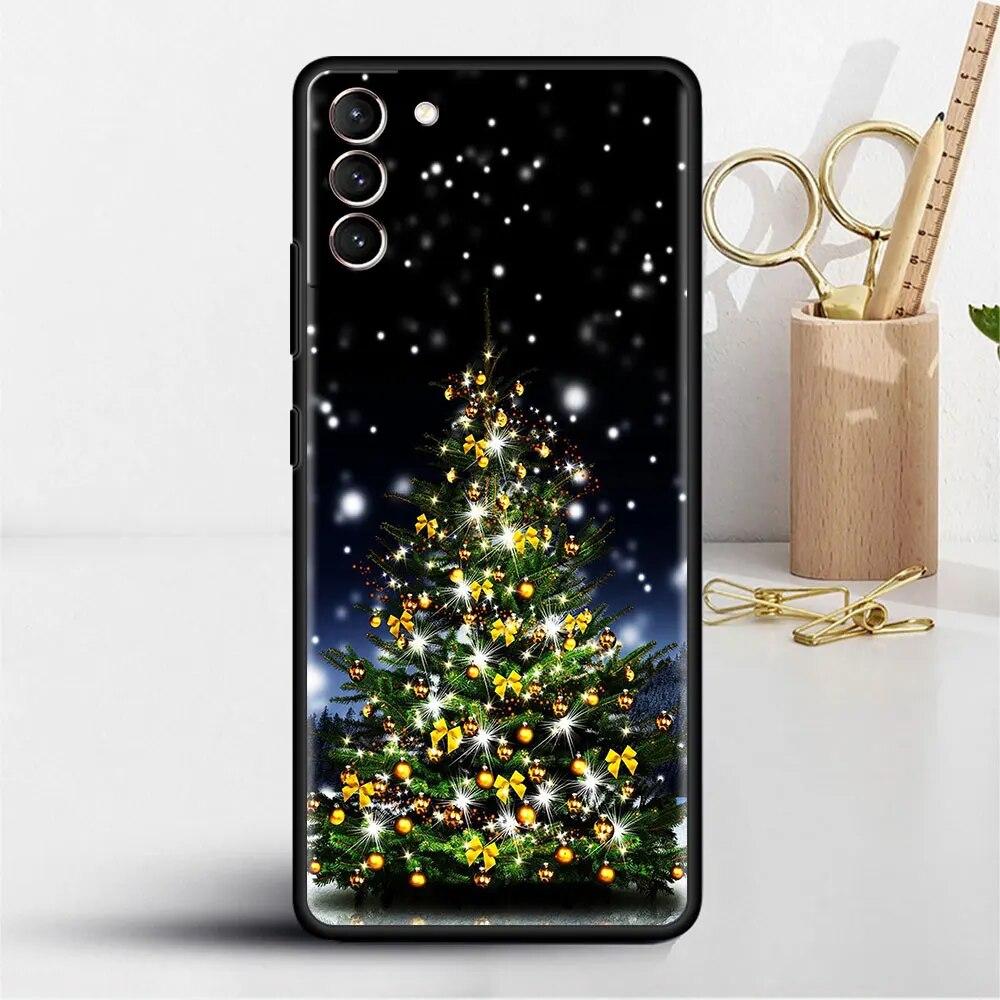 Snow Merry Christmas Case For Samsung Galaxy S20 S22 S21 S23 FE S10 S9 ...