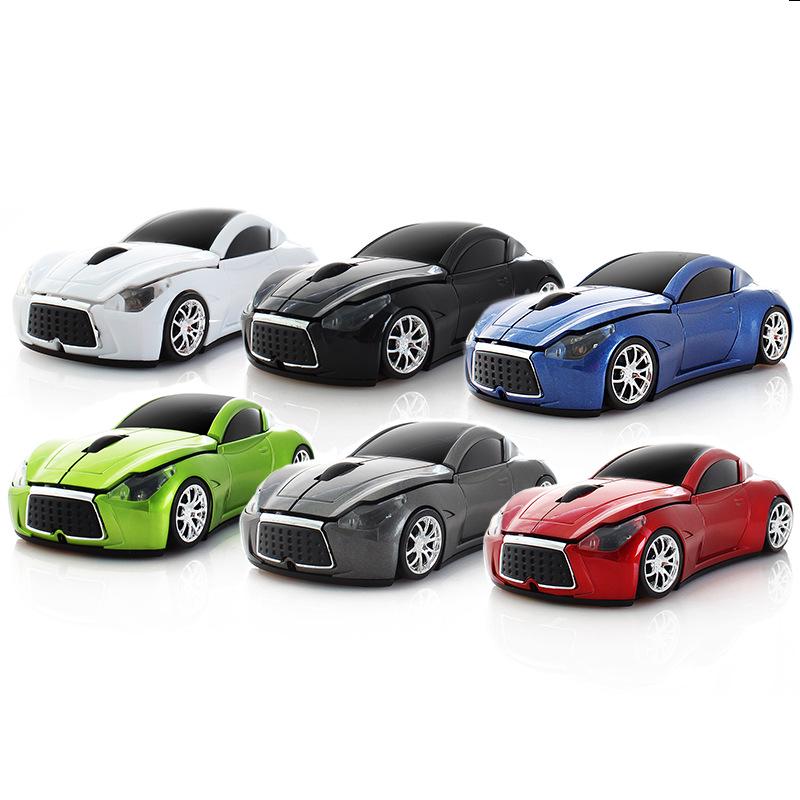 2.4Ghz Wireless Car Mouse 1600DPI USB Optical Sports Cool Car Mice 3D ...