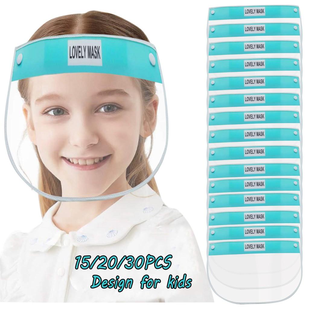 Buy Kid Child 3D Printing Printed Spatter Face 15/20/30 PC Masks Shield ...