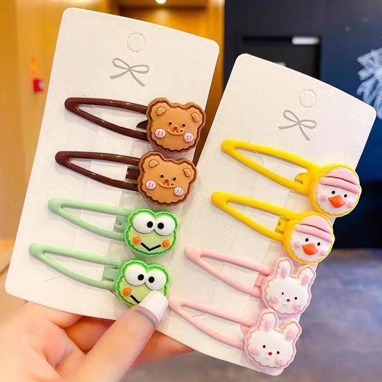 Buy Cartoon Animal Cute Simple Hair Clips For Little Girls 4 Pairs at ...