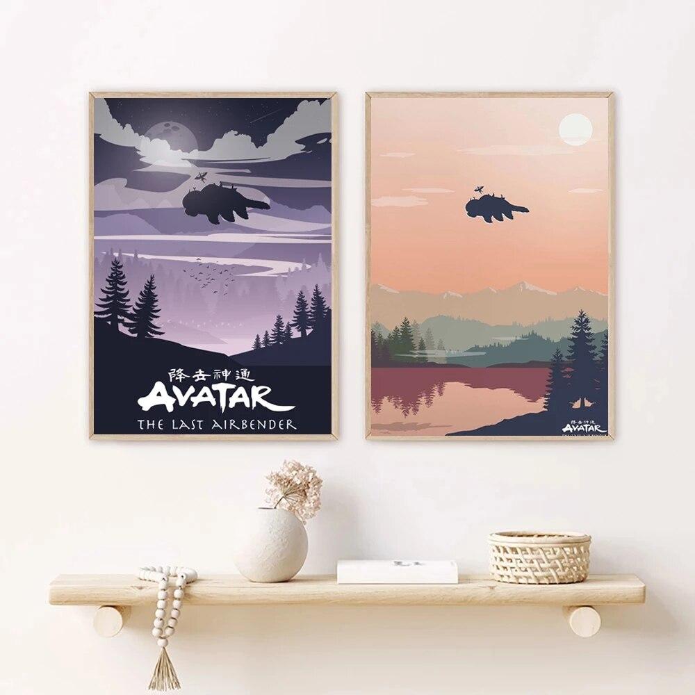 Avatar The Last Airbender Cartoon TV Gift Posters Canvas Paintings ...