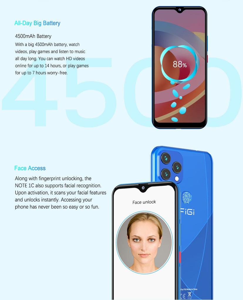 Buy Smartphone Figi Note 1C at affordable prices — free shipping, real ...