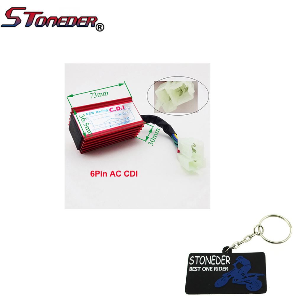 STONEDER Alloy 6 Pin Ignition AC CDI Box For 150cc 160cc 200cc 250cc ...