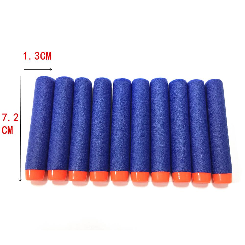 Buy 100pcs 7.2cm Darts Bullets for Elite Toy Soft Foam Magazine (Dark ...