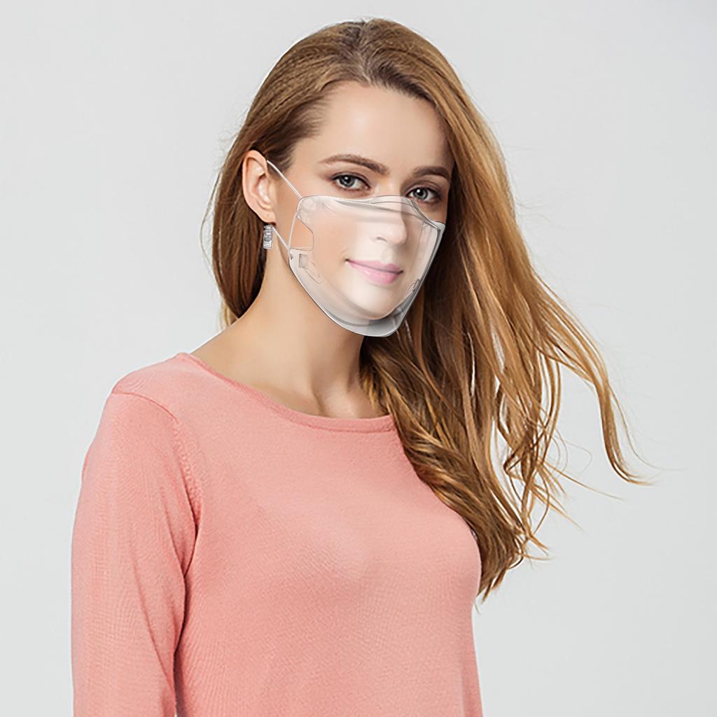 Buy Durable Mask Face Combine Plastic anti-Fog Reusable Clear Face Mask ...