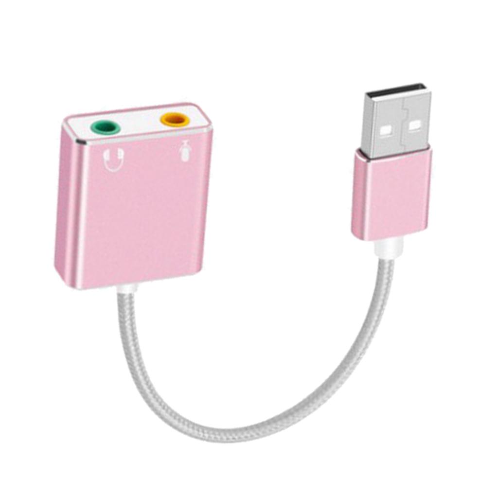 Buy Audio Adapter USB External Stereo Sound Card for 3.5mm Headphone ...