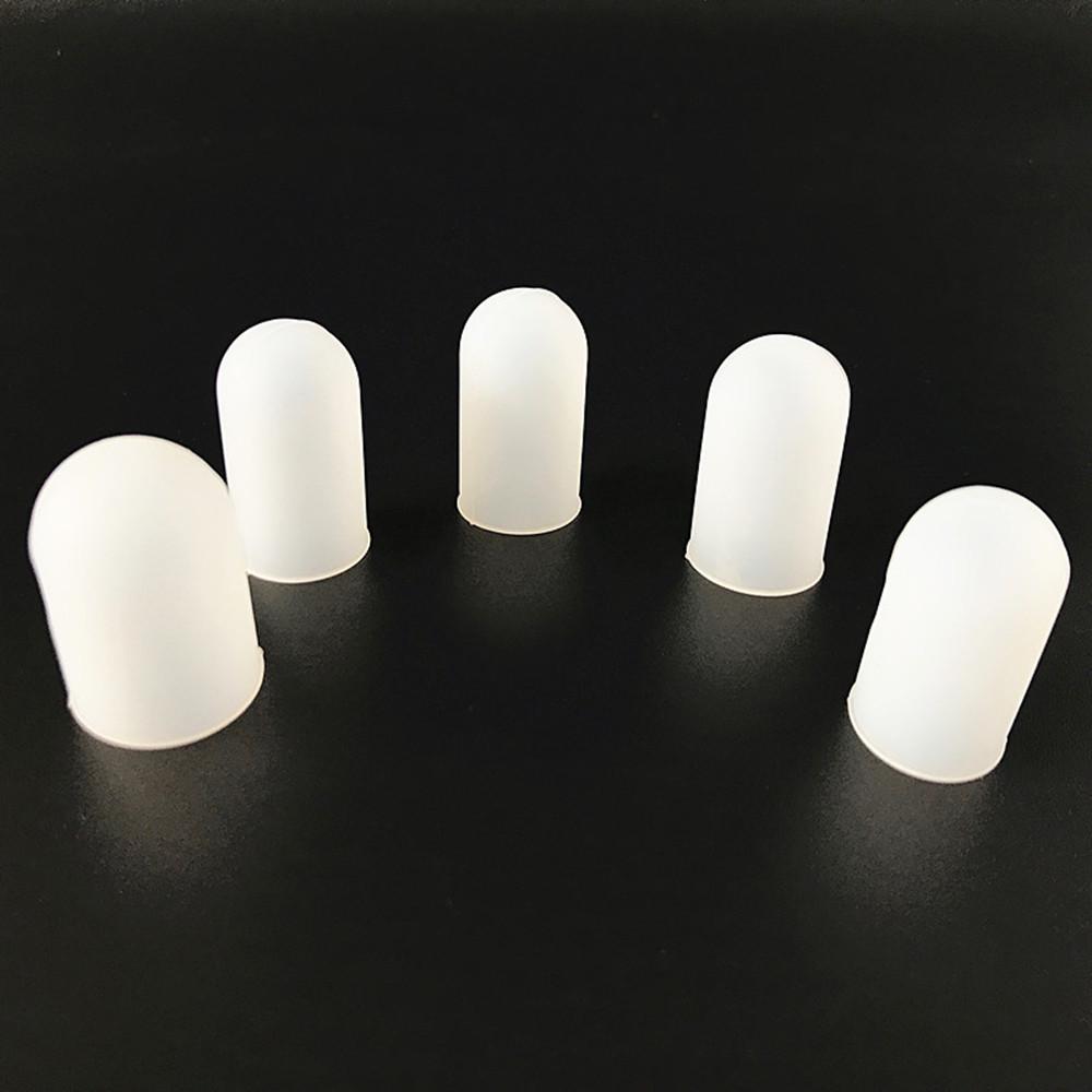 Buy White Anti-scald Silicone Finger Cap Cover Sleeve Finger Protection ...