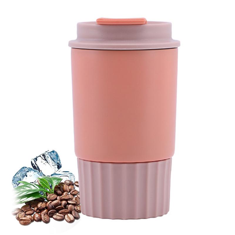 Buy 360ml Thermal Insulation Coffee Mug Portable Reusable Scald-proof ...