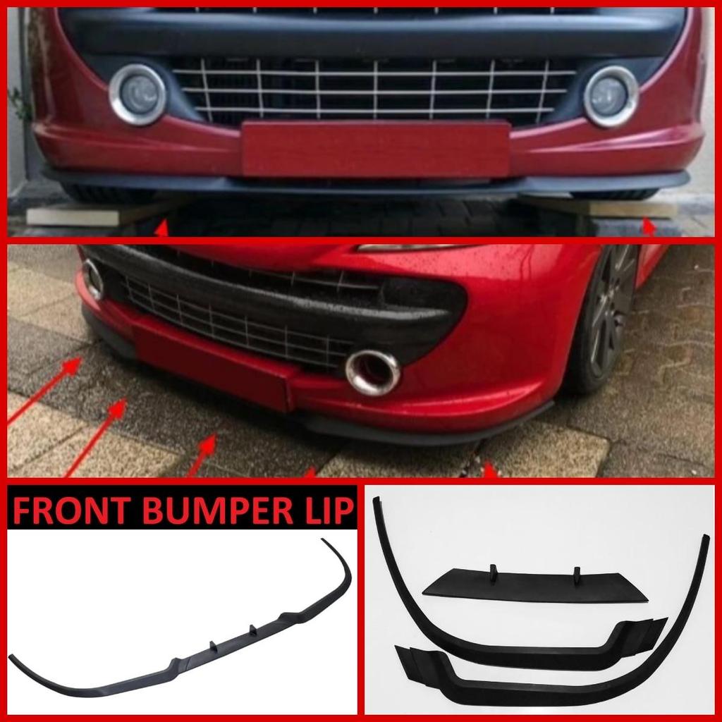 Buy For Peugeot 207 CUPRA R FRONT SPOILER BUMPER LIP Euro Spoiler Lip ...