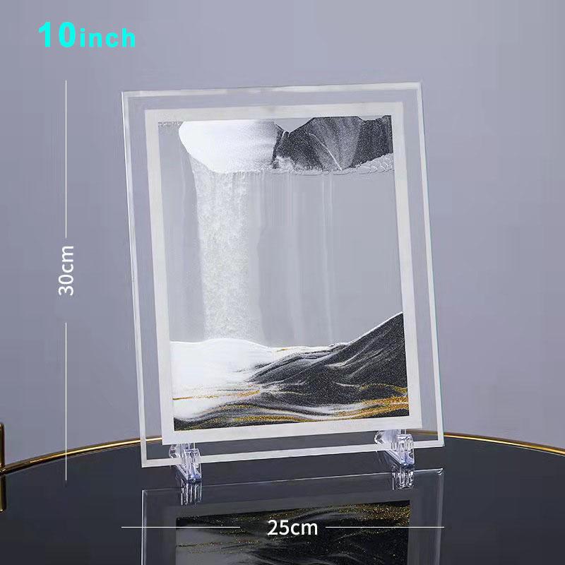 7/12inch Moving Sand Art Display Flowing Sand Frame Morden Picture ...