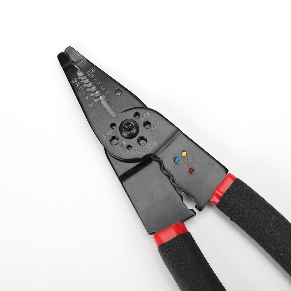 Buy Electrician Crimping Pliers Electrical Multi-Tool Red Wire Stripper ...