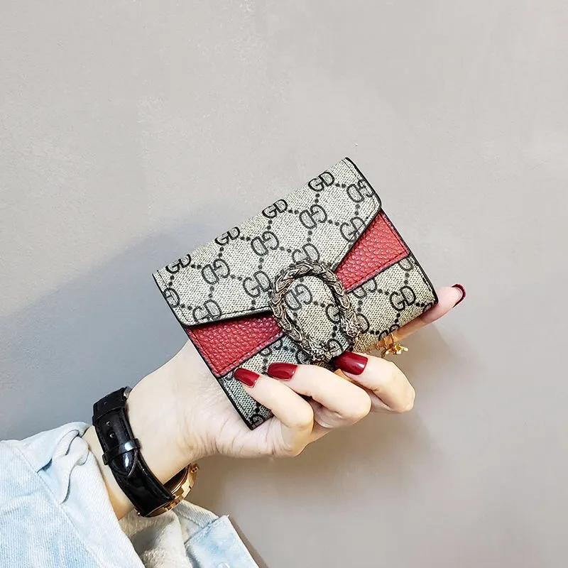 Buy Pu Leather Letter Wallet Women Fashion Credit Card Holder Bag Coin ...