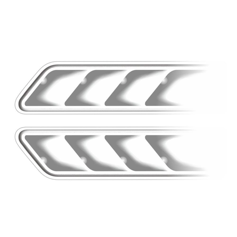 Buy 1 Pair Car Styling Stickers Decorative Air Flow Intake Hood Fender ...