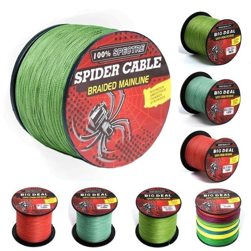 Buy Spider Cable PE Spectra Braid Fishing Line 1000M 6 Colors Outdoor ...