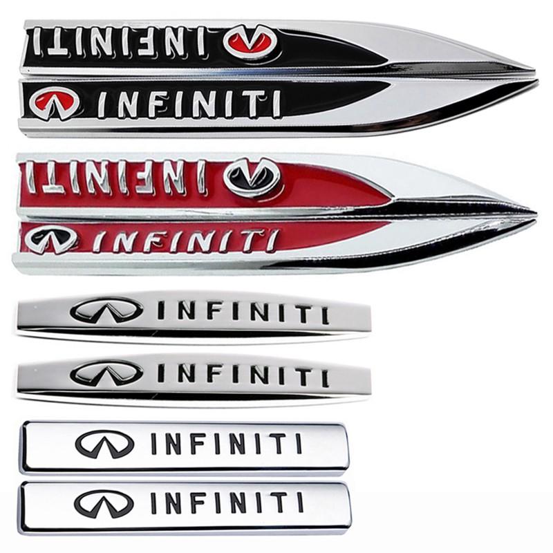 Buy 2pcs Metal Car Side Body Sticker Auto Rear Emblem Badge Decal at ...