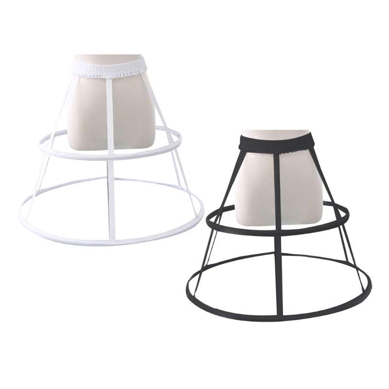 Wedding Bridal Crinoline Elastic Waistband Adjustable Pannier Petticoat ...