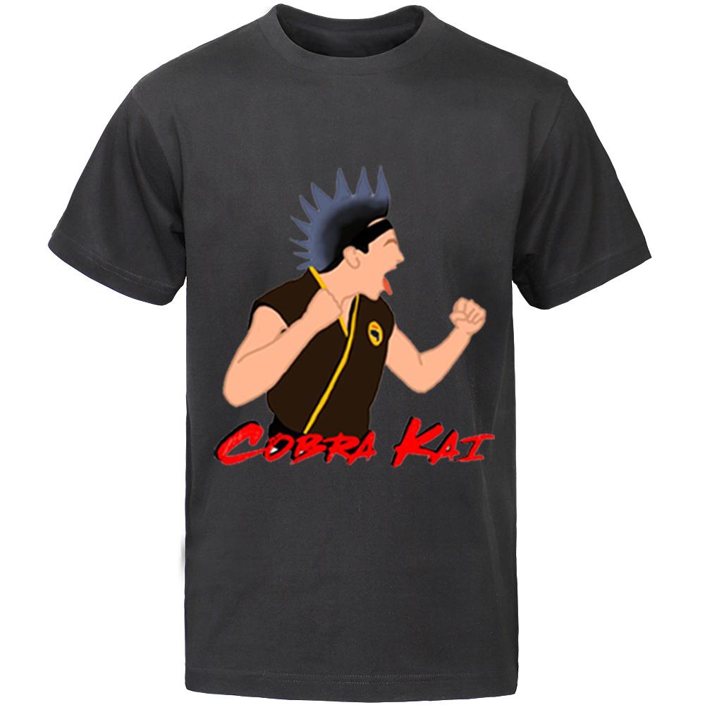 Buy Cobra Kai T Shirt Men Tshirt Karate Shirts Cotton Tv Show Tshirt Summer Tops Tshirts T-Shirt ...