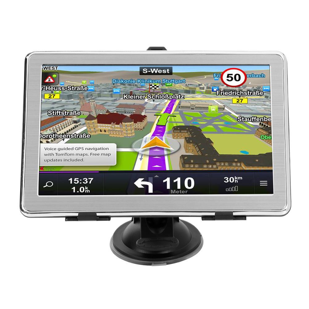 X8 7 Inch Ultra Thin Car Truck GPS Navigation System 8GB GPS Navigator ...