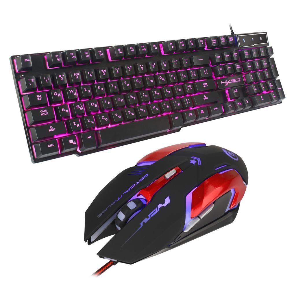 Buy English Design R8 Mouse Keyboard Set Three-color Backlit Mechanical ...